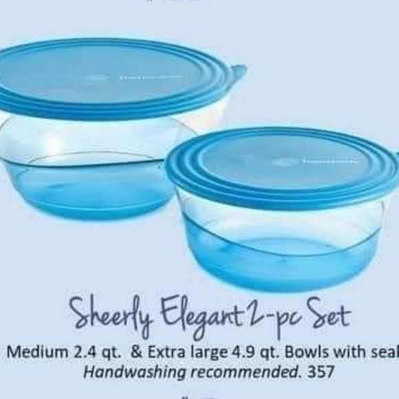 Tupperware | Dining | Tupperware 6pc Sherely Elegant Serving Bowls Plus 4 Sherely Elegant Extra ...
